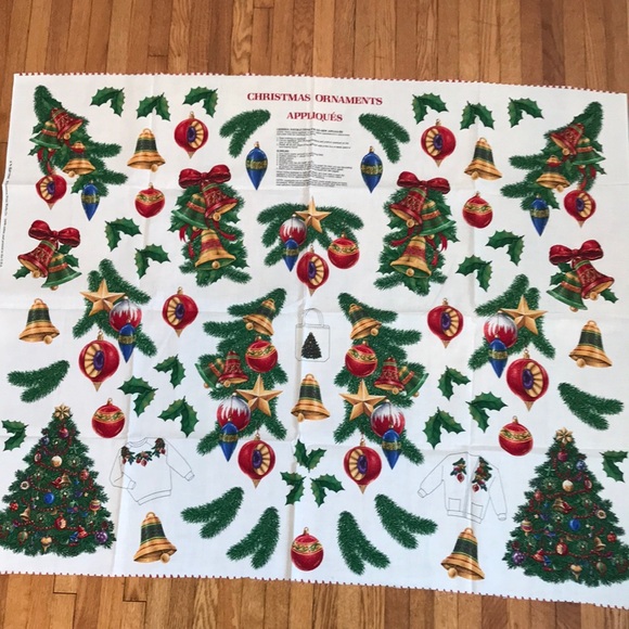 Cranston Print Works | Office | Vintage Christmas Ornaments Appliqus ...